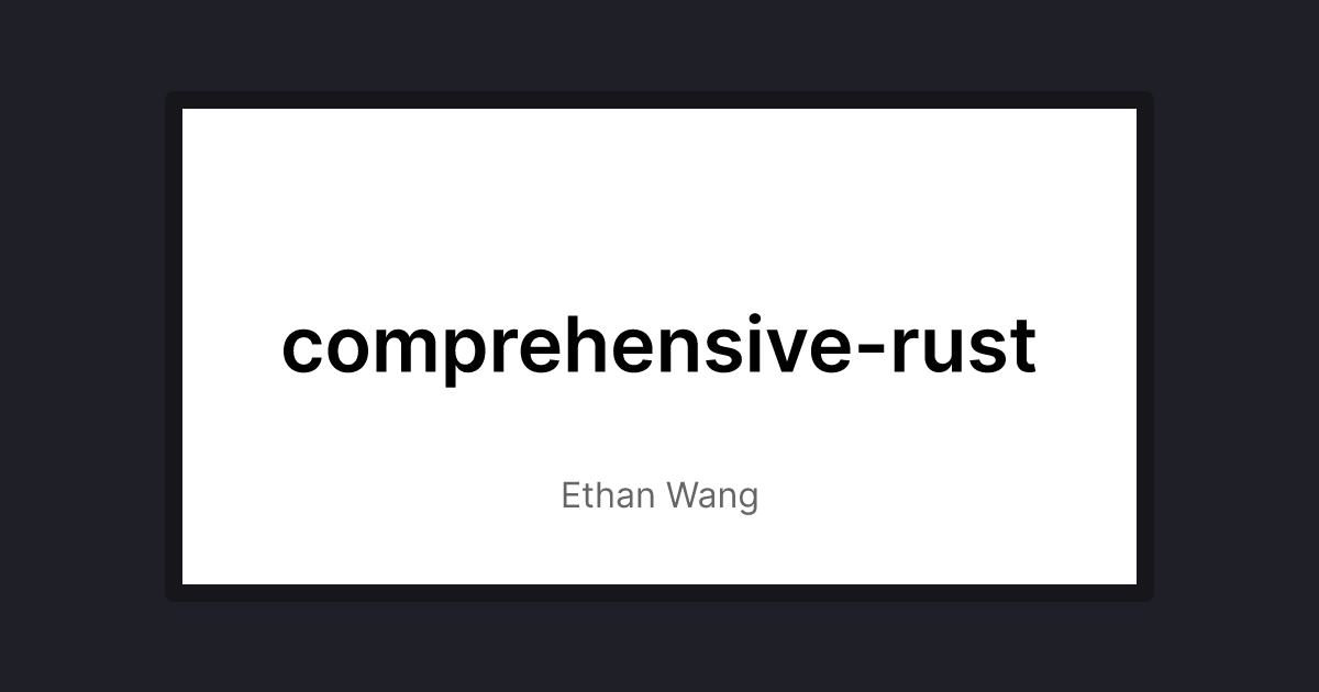 comprehensive-rust